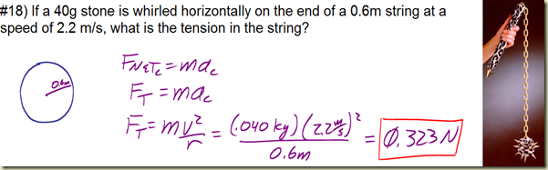 Sample UCM Homework Solution - Regents Physics